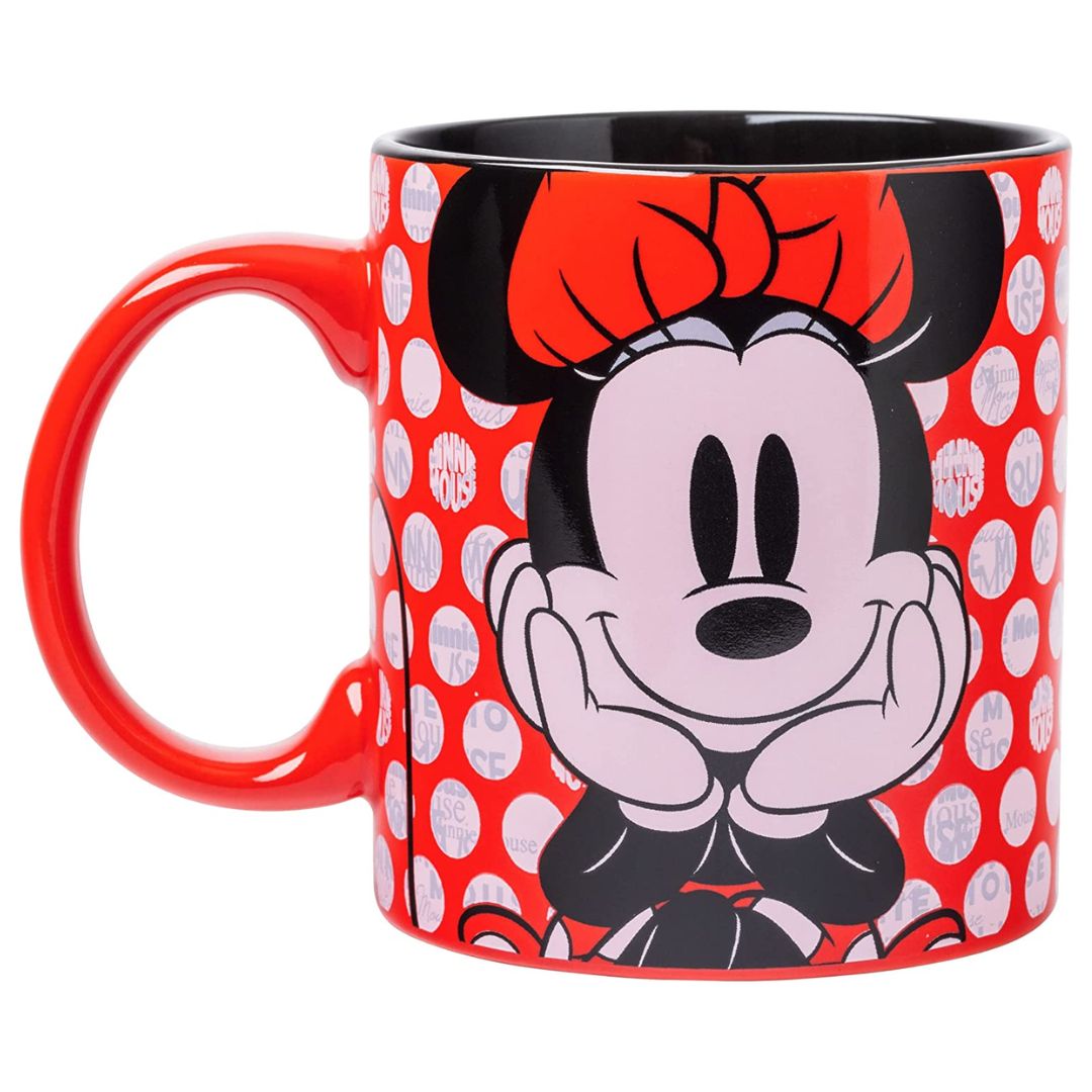 Minnie Mouse Polka Dots Ceramic Coffee Mug - RetroFestive.ca