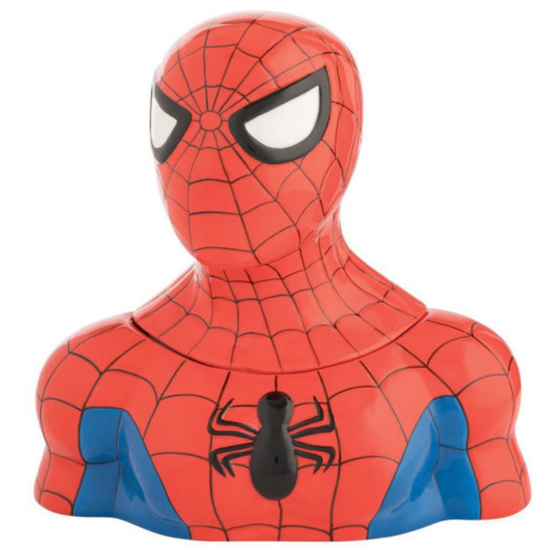 Marvel Spider-Man Sculpted Ceramic Cookie Jar - RetroFestive.ca