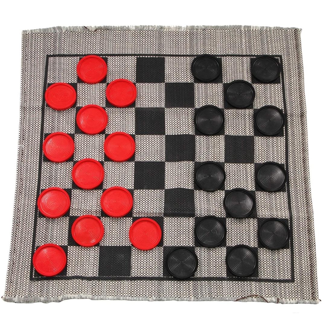Jumbo Checkers Rug - RetroFestive.ca
