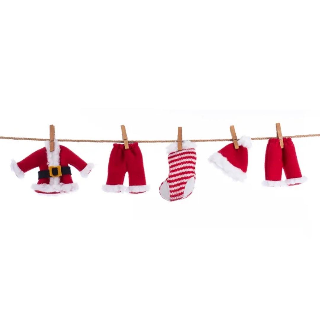 Santa Suit Garland - RetroFestive.ca