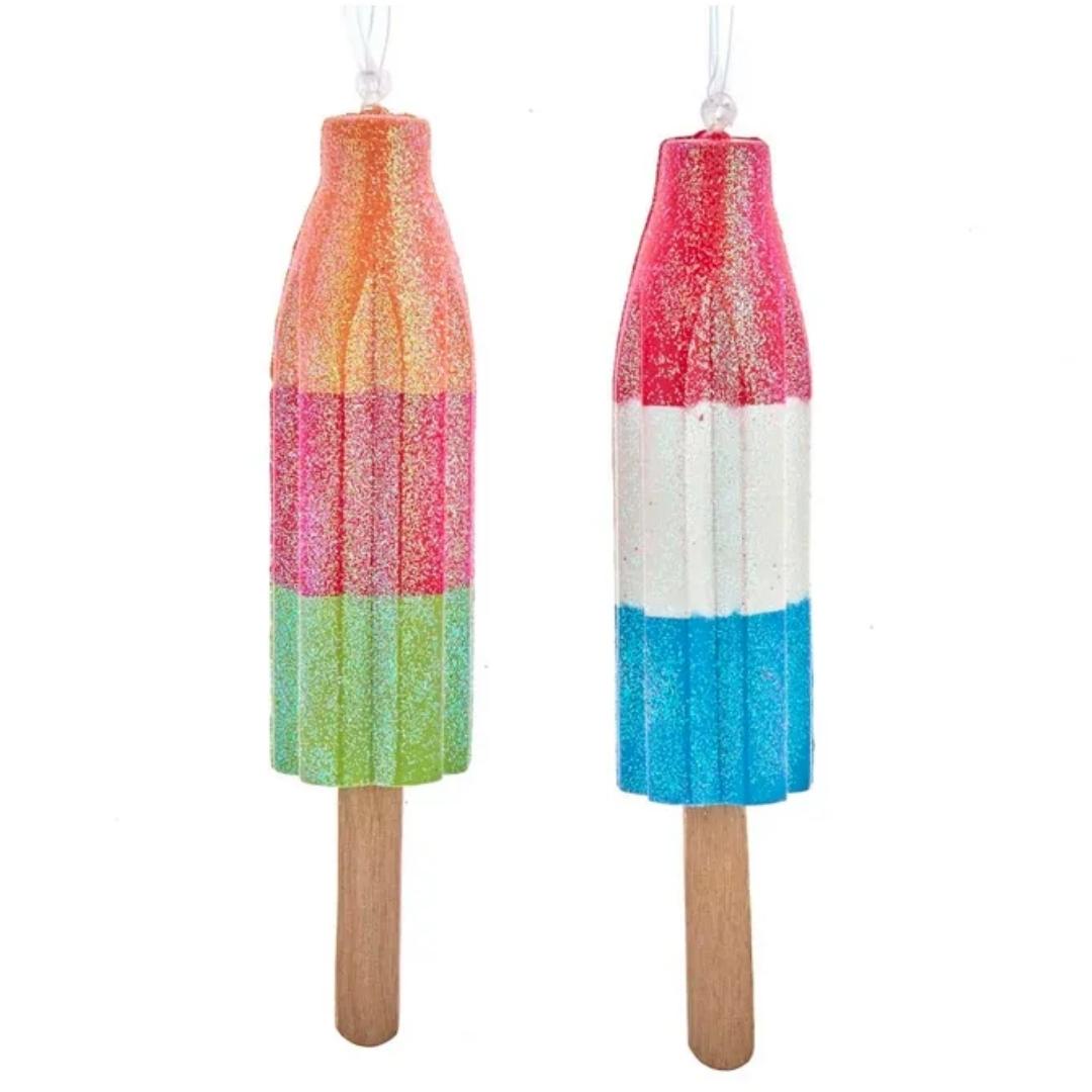 Ice Rocket Popsicle Ornaments - Set of 2 - RetroFestive.ca