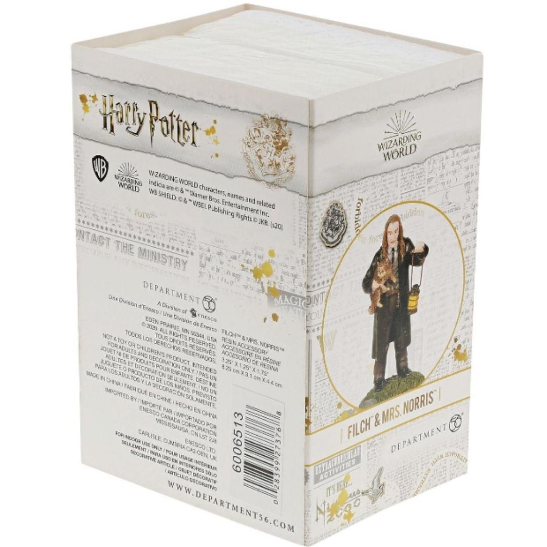 Filch and Mrs. Norris Harry Potter Village by Department 56 ...