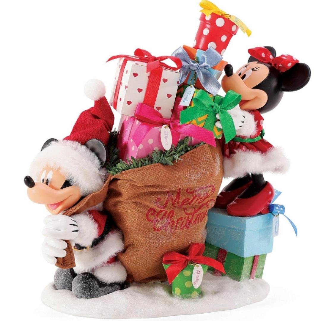 Minnie and Mickey's Christmas Eve Clothtique Figure by Possible Dreams ...