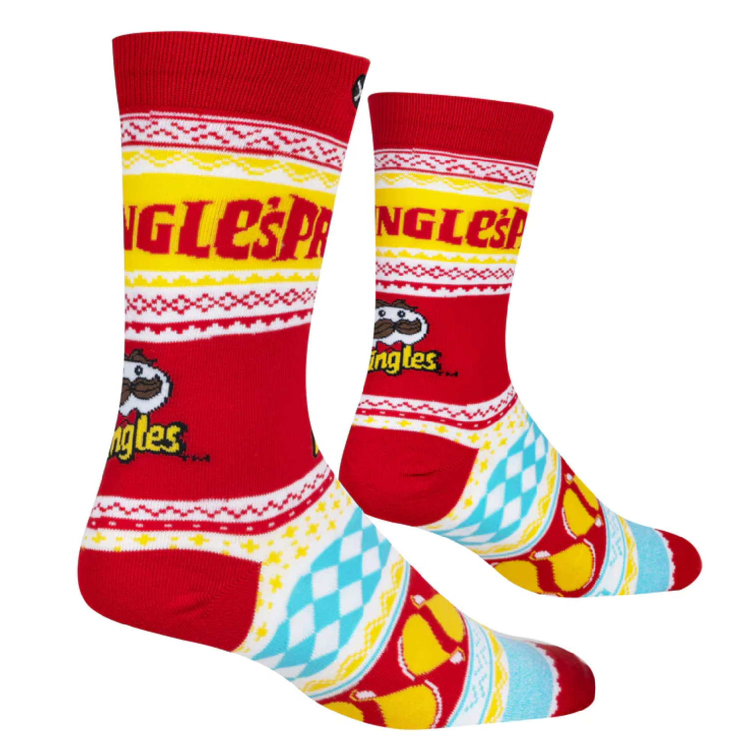 Pringles Festive Sweater Design Unisex Socks by Odd Sox - RetroFestive.ca