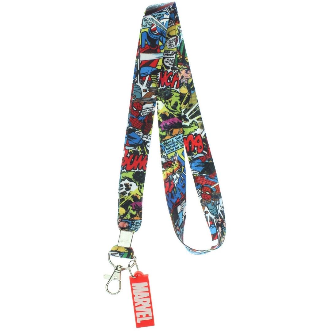 Marvel Comic Book Graphic Lanyard - RetroFestive.ca