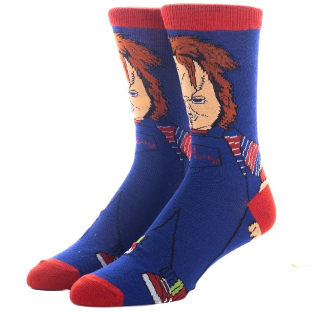 Chucky 3-Pair Pack of Crew Socks in Giftbox by Bioworld - RetroFestive.ca