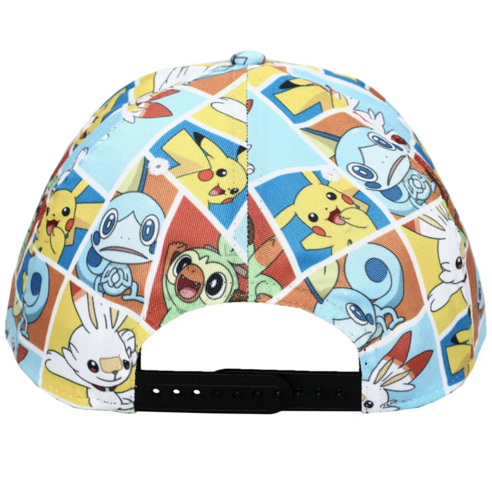 Pokémon Starters Characters Collage Snapback Hat Canada | RetroFestive.ca