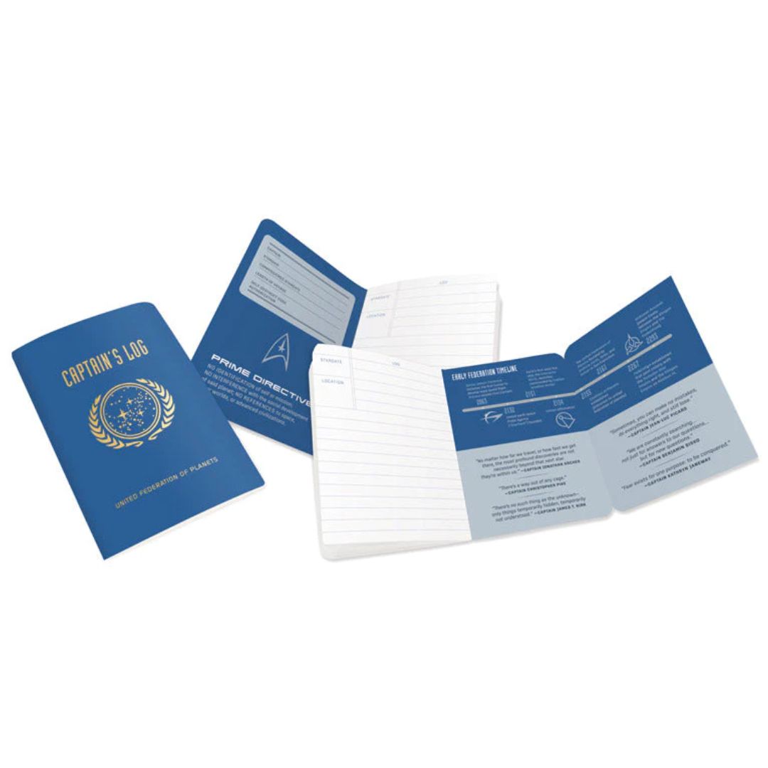 Star Trek Captain's Log Notebook - Full Sized Notebook - RetroFestive.ca