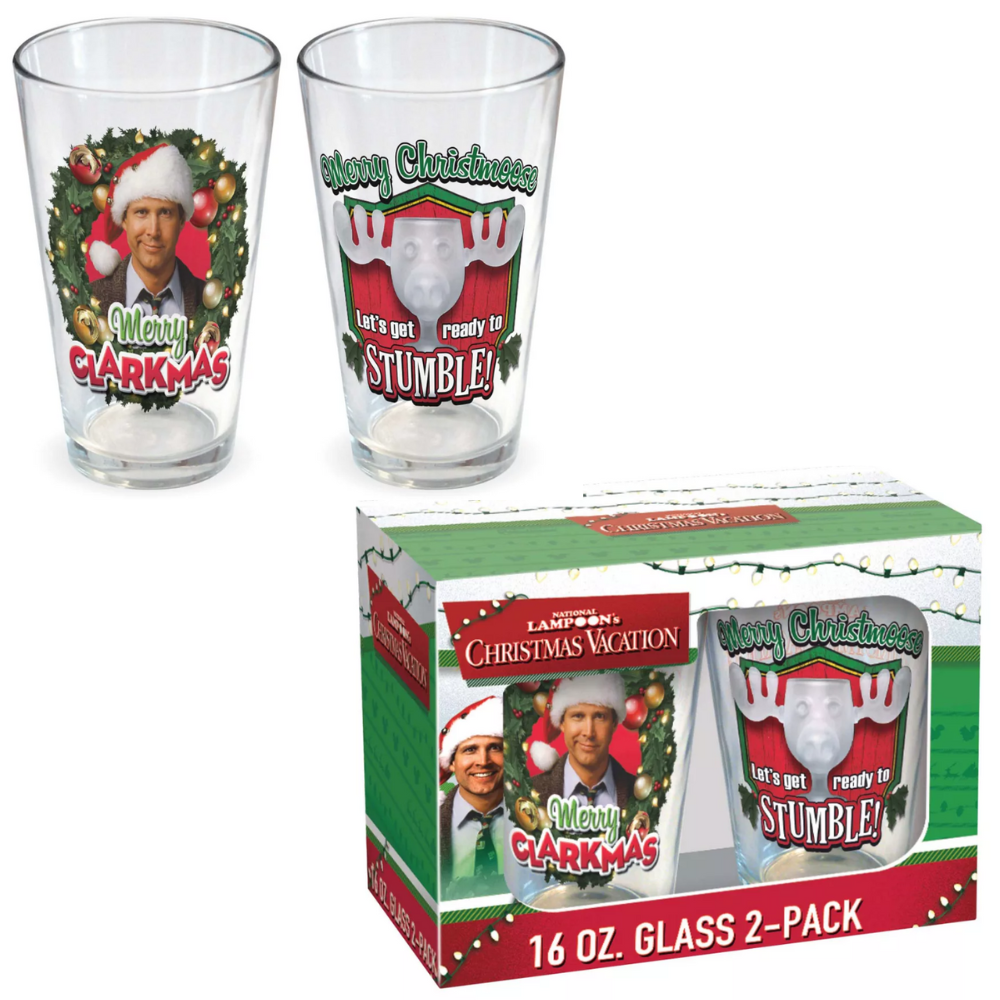 Christmas Vacation Merry Clarkmas Set of 2 Pint Glasses Canada ...