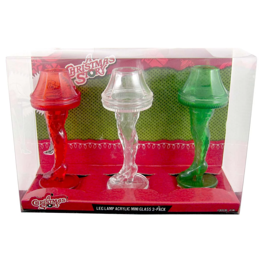 A Christmas Story Leg Lamp Shot Glass 3 Pack