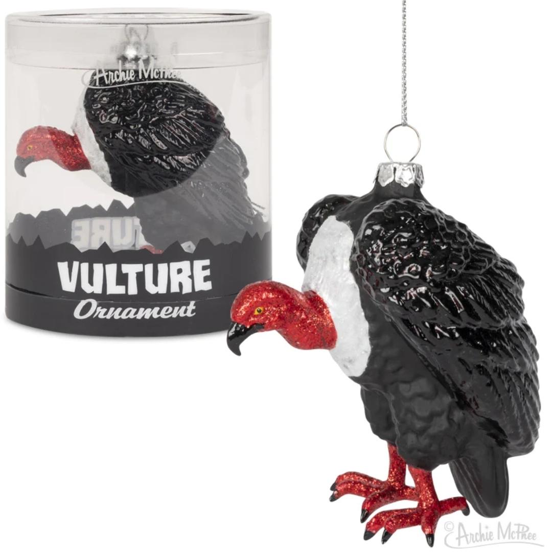 Vulture Glass Christmas Ornament - RetroFestive.ca