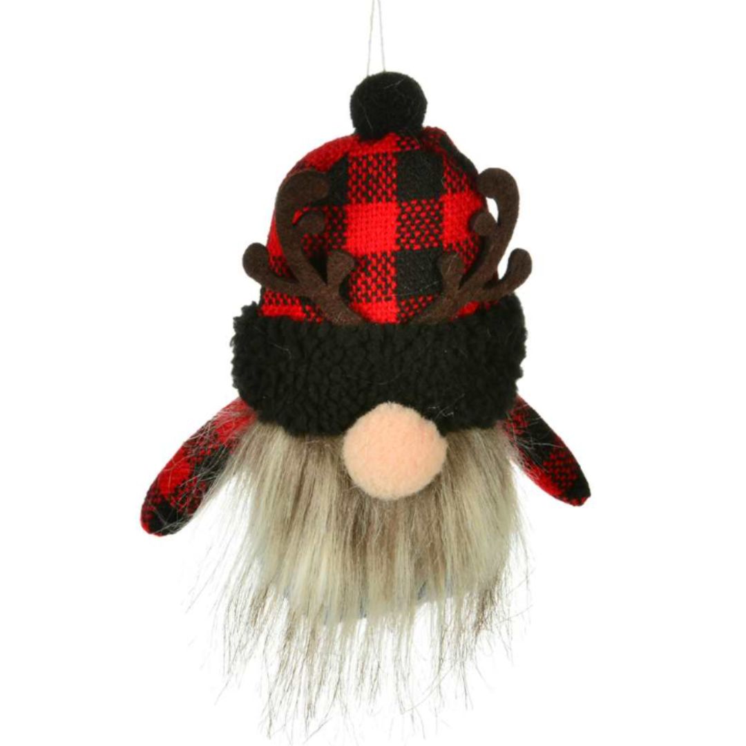 Lumberjack Gnome with Antlers Ornament - RetroFestive.ca