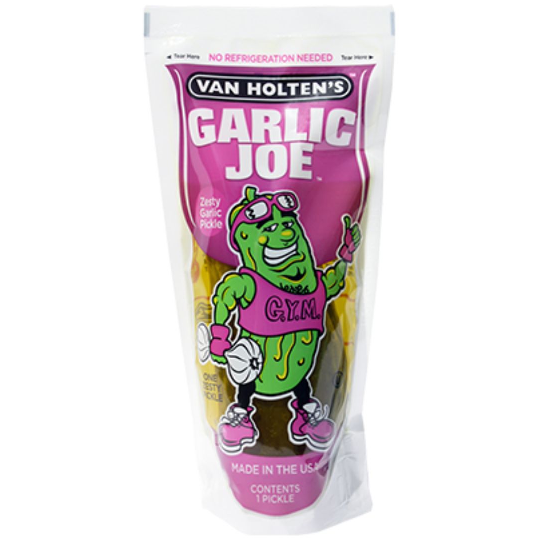 Van Holten's GARLIC JOE King Size Pickle in a Pouch - RetroFestive.ca