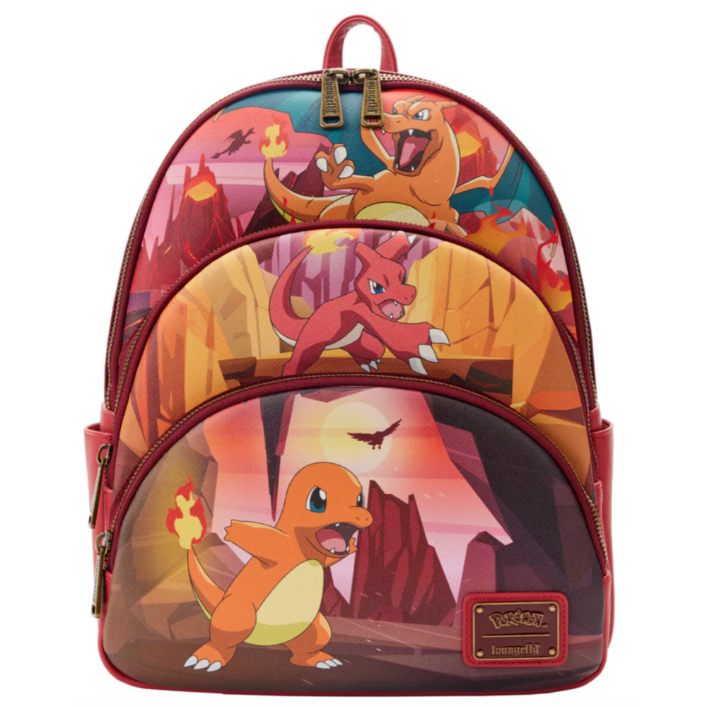 Pokémon Charmander Evolutions Triple Pocket Backpack by Loungefly ...