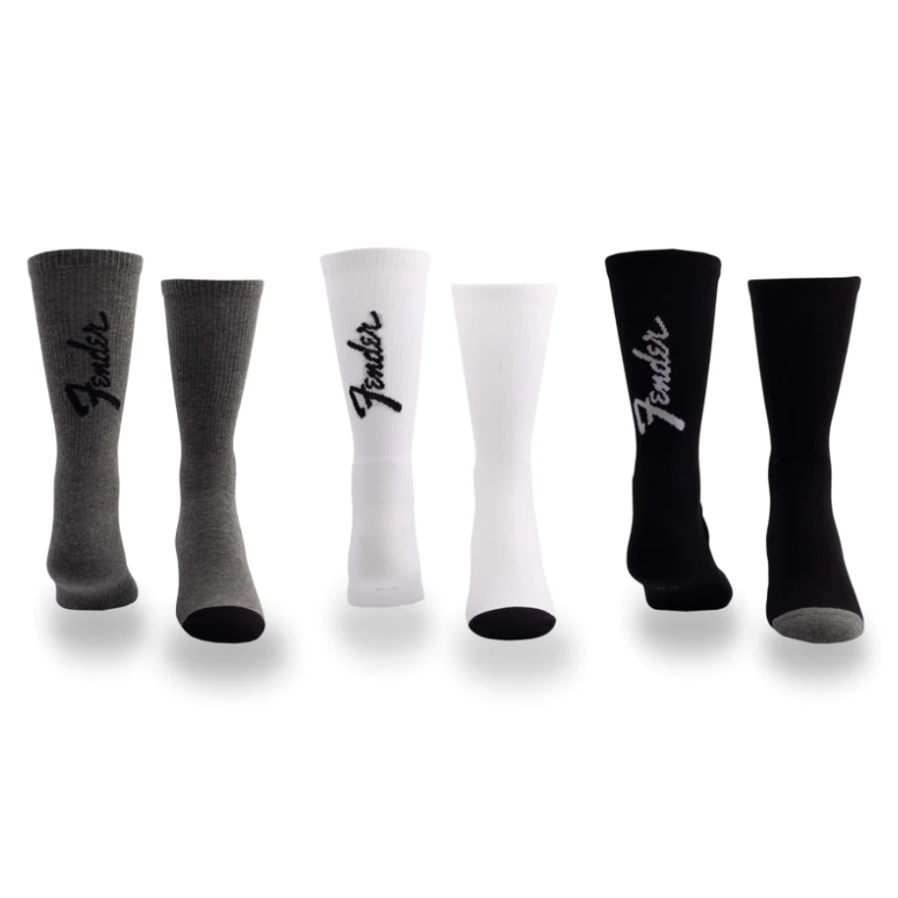 Fender Exploded Logo 3-Pack of Socks Canada | RetroFestive.ca