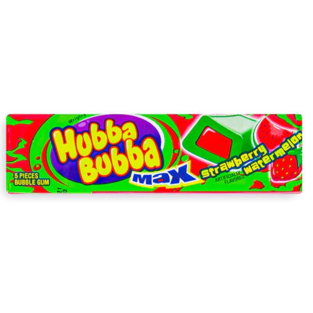 Hubba Bubba Max Strawberry and Watermelon Bubble Gum - RetroFestive.ca
