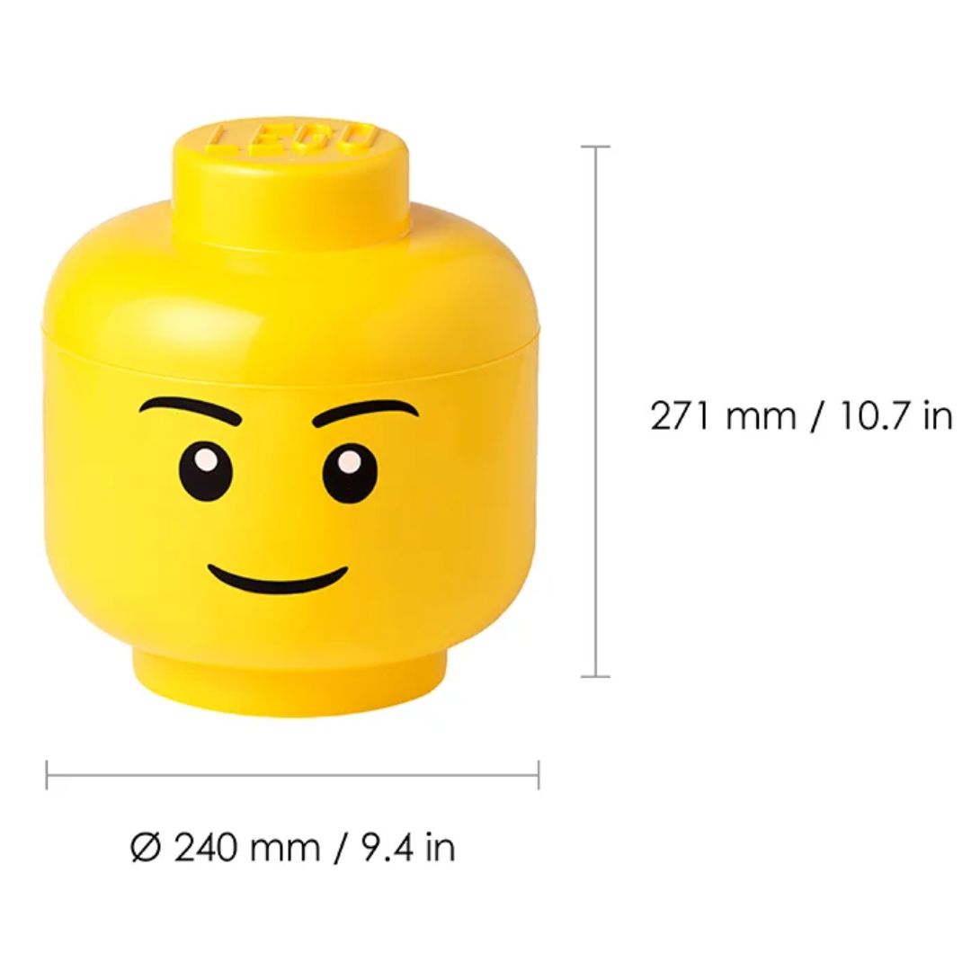 LEGO Storage Head - Large Boy - RetroFestive.ca