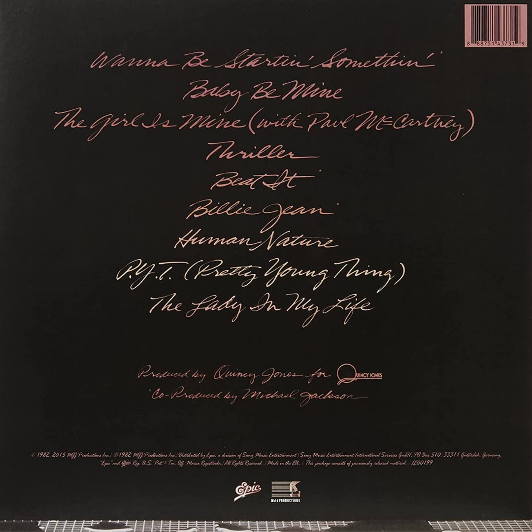 Michael Jackson Thriller Vinyl Record Lp Retrofestive Ca