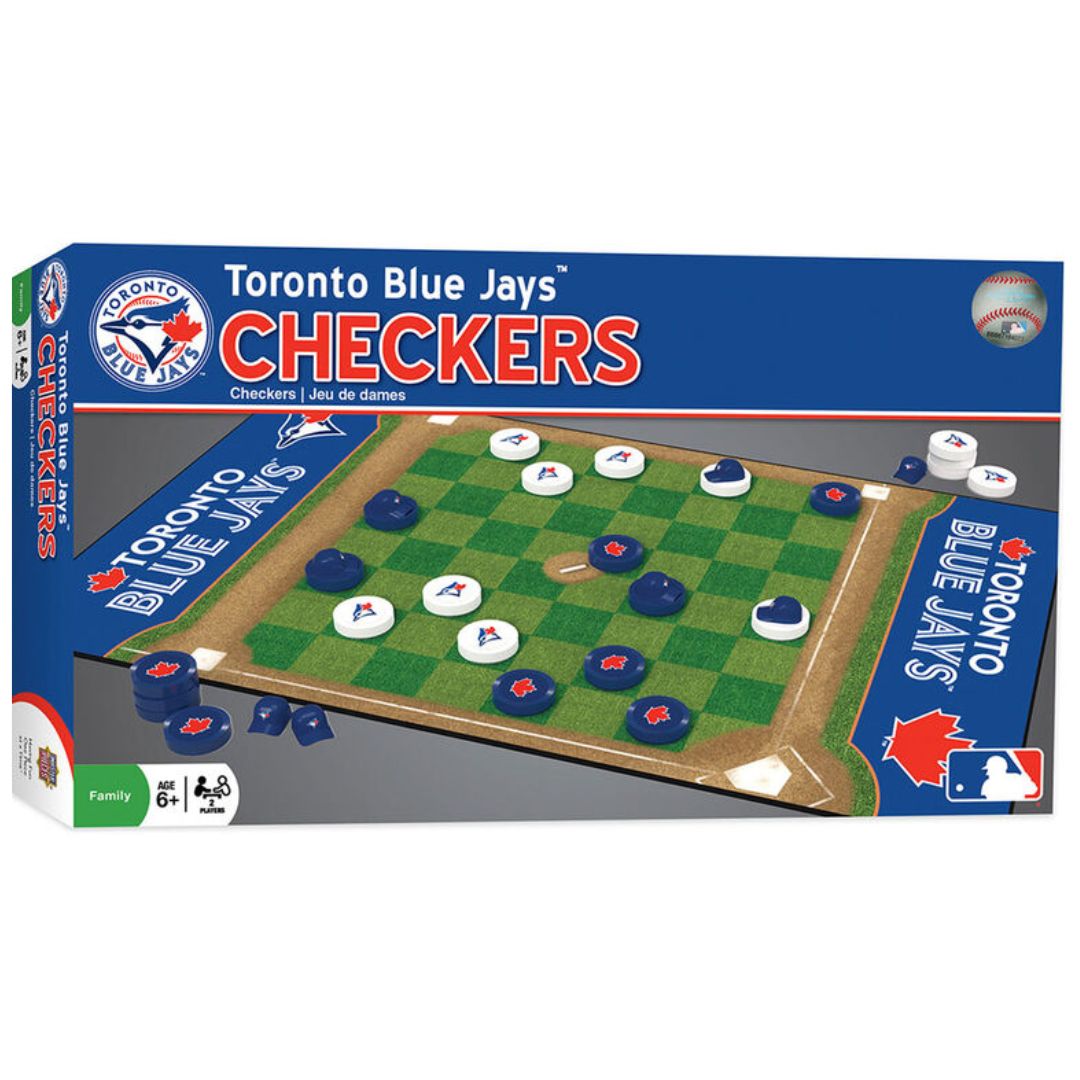 MLB Toronto Blue Jays Checkers Set - RetroFestive.ca