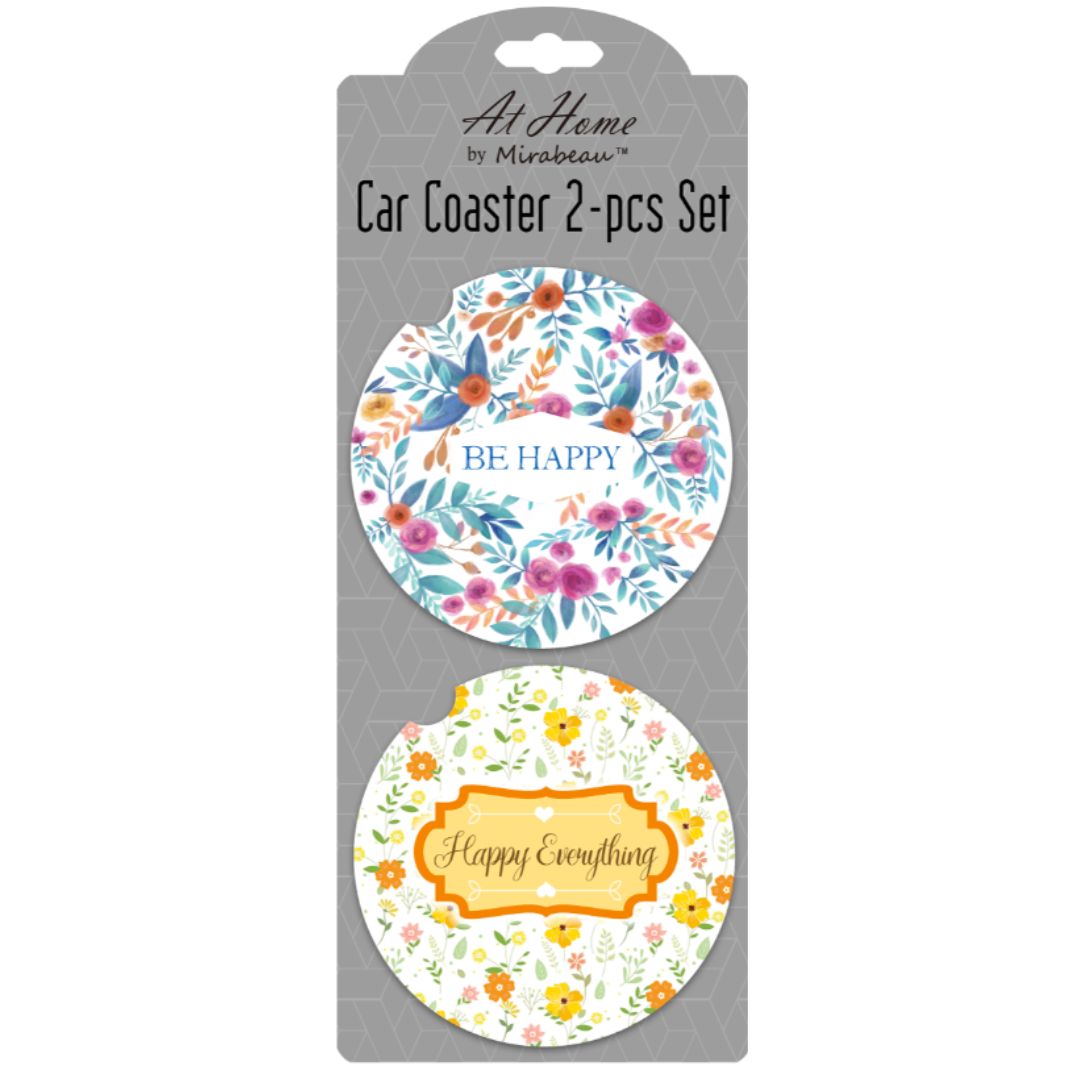 NEW! Car Coasters for Cup Holder - Set of 2 - RetroFestive.ca