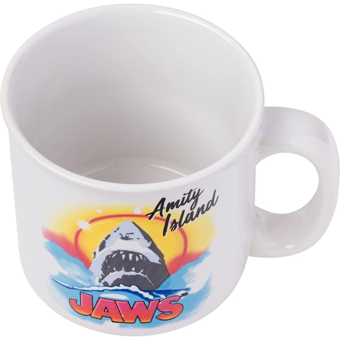 Jaws Retro Sunset 20oz Ceramic Camper Mug by Silver Buffalo ...
