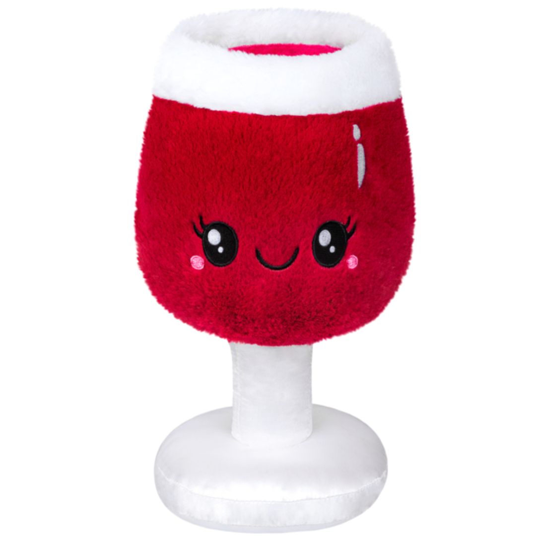 Mini Boozy Buds Red Wine Glass Plush by Squishable - RetroFestive.ca