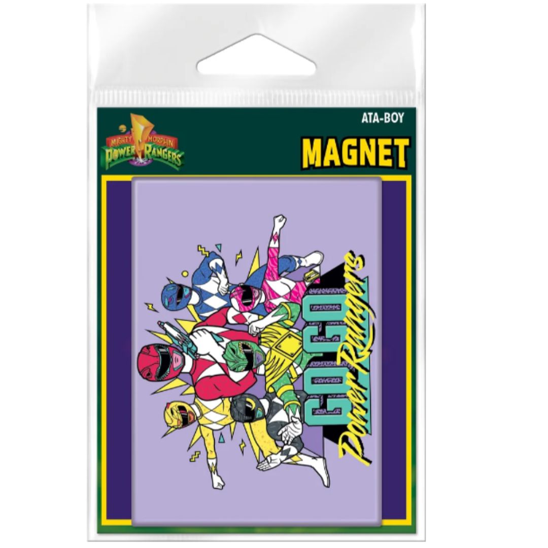 GO GO Power Rangers Magnet - RetroFestive.ca