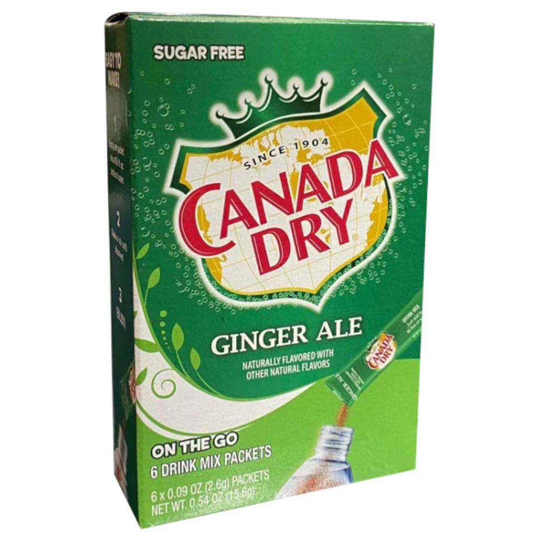 Canada Dry Ginger Ale Singles-to-Go Sugar-Free Drink Mix Packets ...