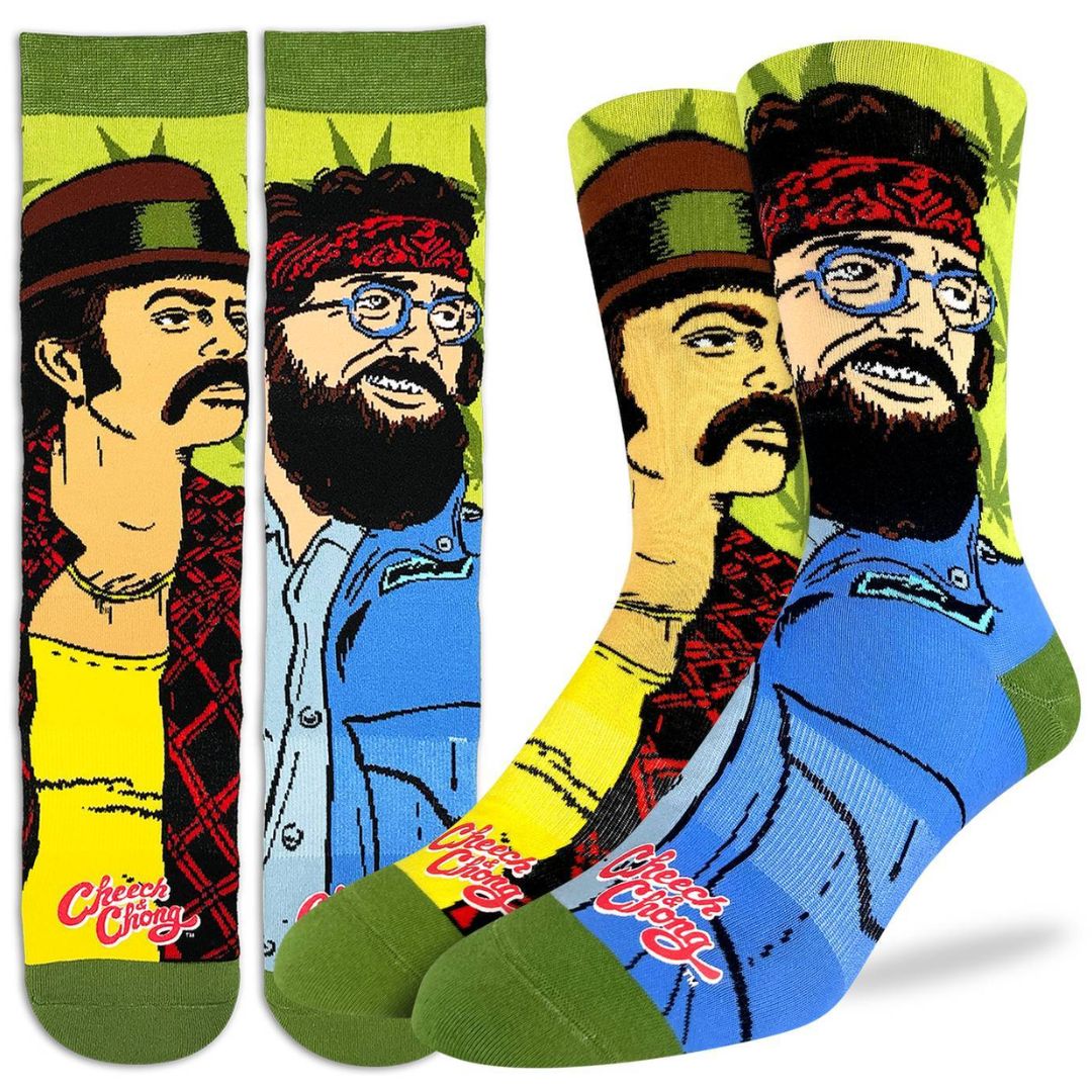 Cheech & Chong Portraits Men's Crew Socks by Good Luck Socks ...