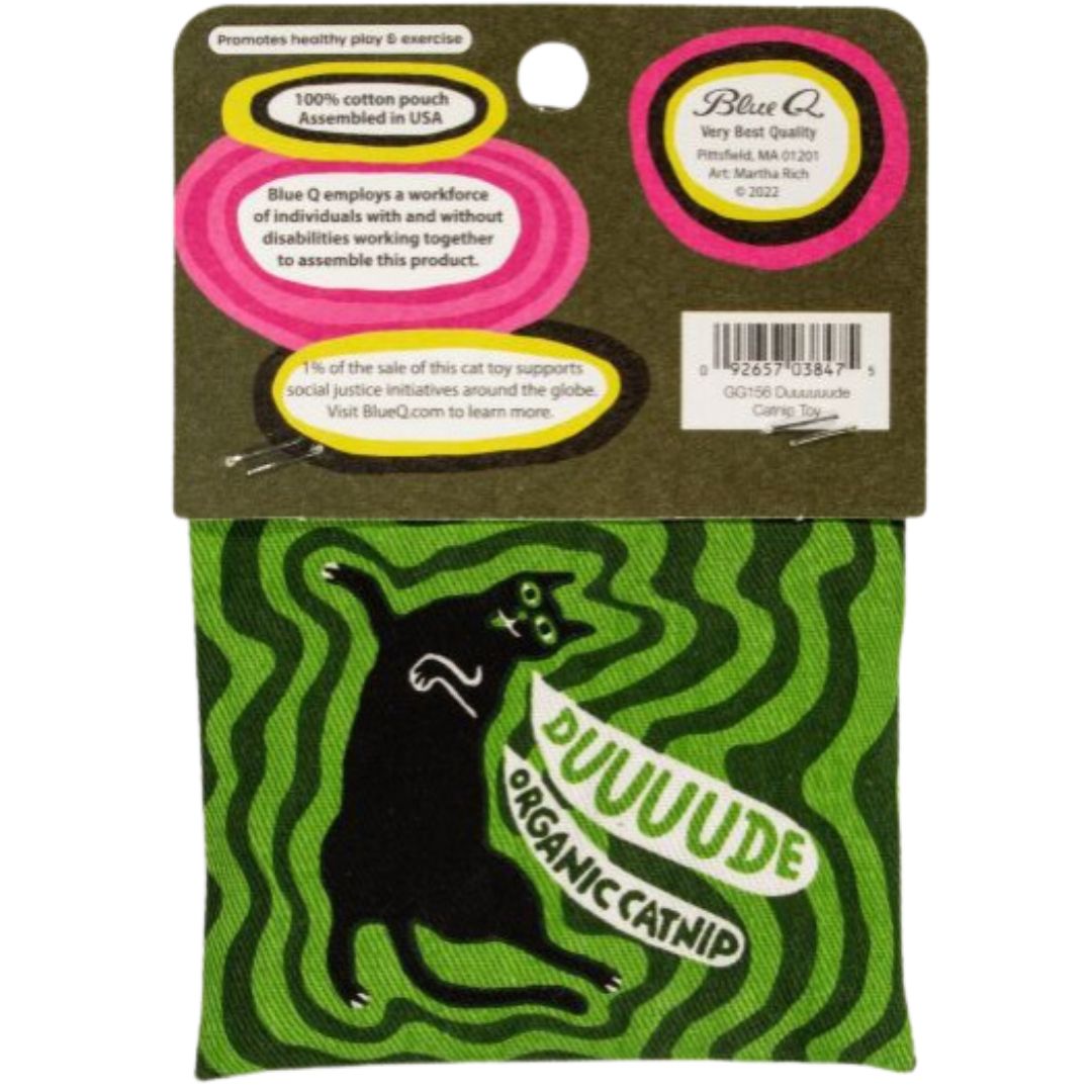 Duuuuuude Catnip Cat Toy Retrofestive Ca