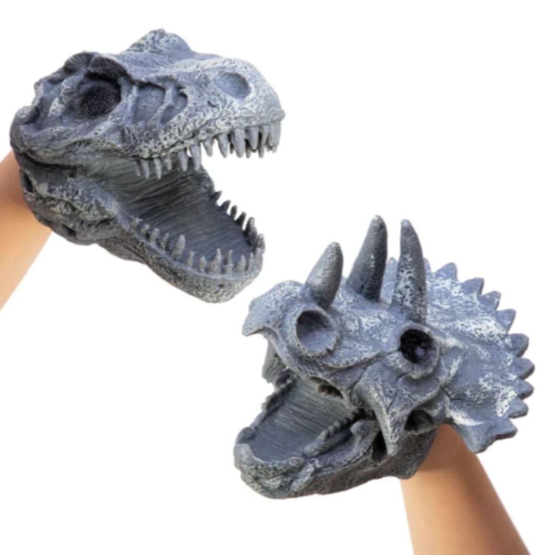 Dino Skull Hand Puppet - RetroFestive.ca