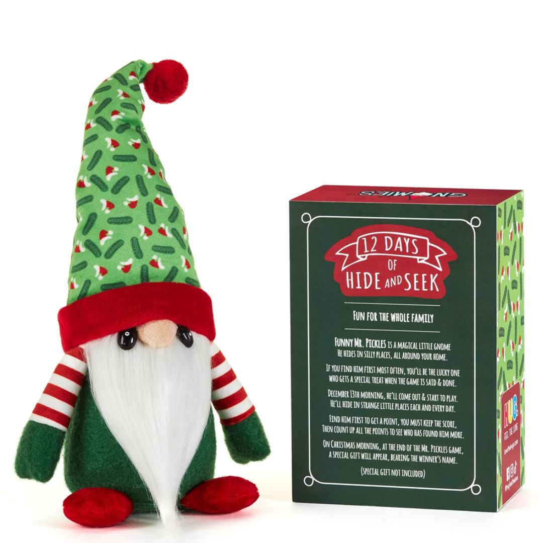 Mr. Pickles Hide and Seek Gnome in Gift Box - RetroFestive.ca
