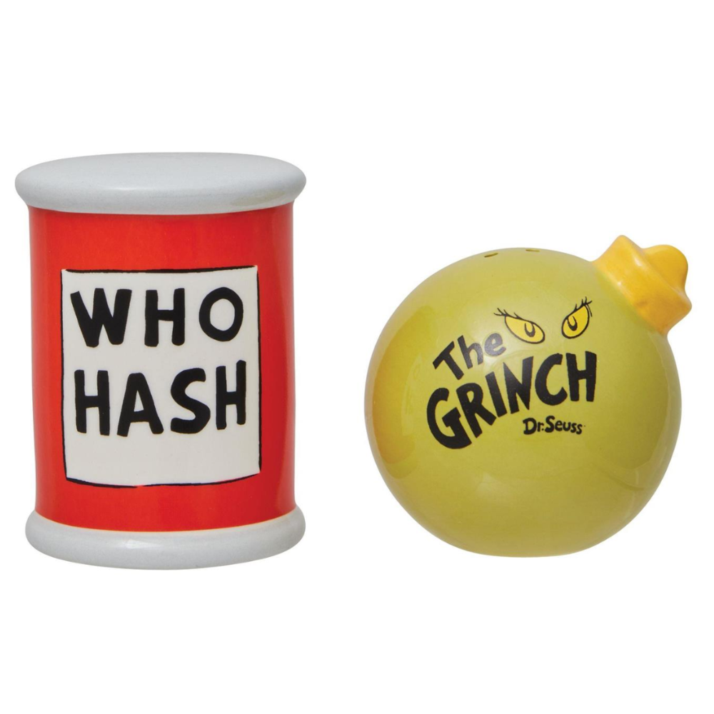 Grinch Who Hash Sculpted Salt & Pepper Shakers Canada | RetroFestive.ca