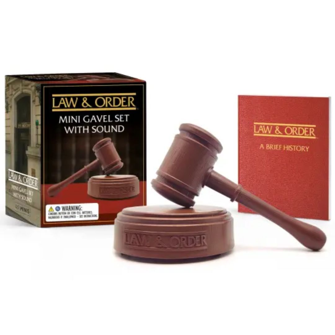 Law & Order Mini Gavel with Sound Mini Kit - RetroFestive.ca