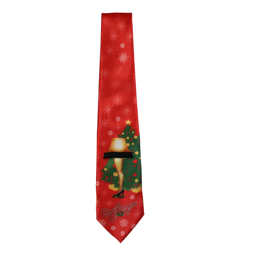 Leg Lamp Novelty Neck Tie with Fringe - RetroFestive.ca