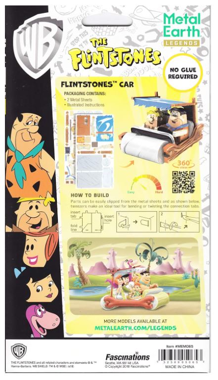 The Flintstones Car Steel Model Kit - RetroFestive.ca