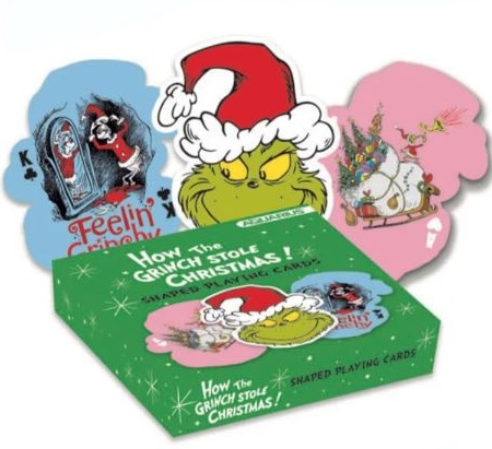 The Grinch-Shaped Playing Cards - RetroFestive.ca