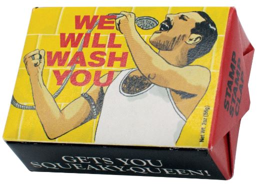 Freddie Mercury We Will Wash You Soap (2 oz) - RetroFestive.ca