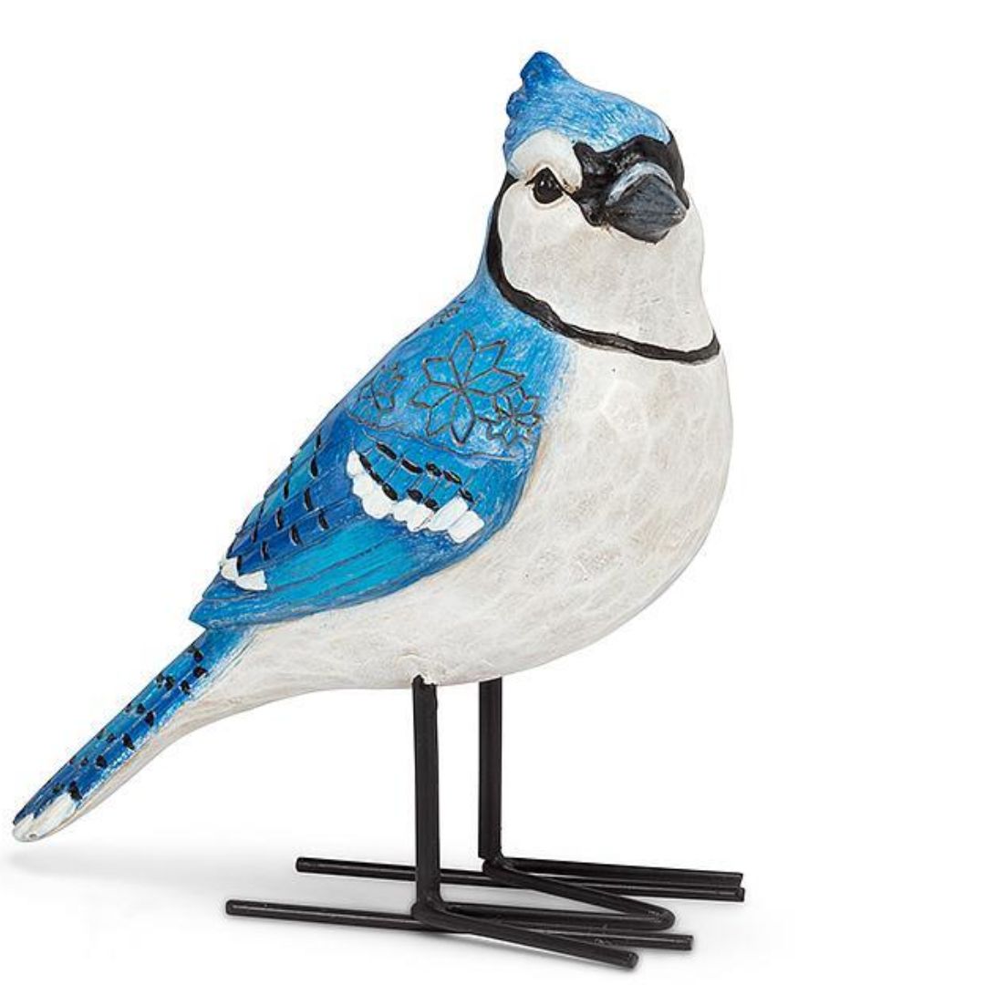 7 inch Standing Blue Jay Figure - RetroFestive.ca