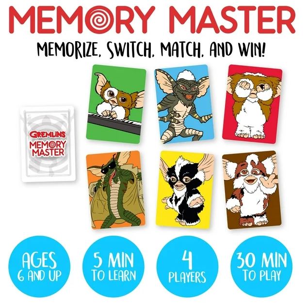 Gremlins Memory Master Card Game - RetroFestive.ca Gremlins Memory Master Card Game - RetroFestive.ca