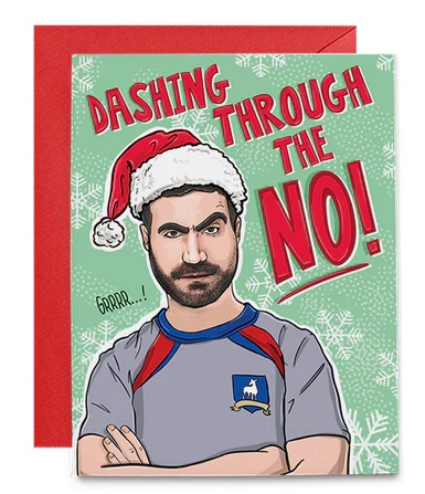Roy Kent Ted Lasso Holiday Card Canada | RetroFestive.ca