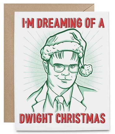 The Office Dreaming of a Dwight Christmas Card Canada | RetroFestive.ca