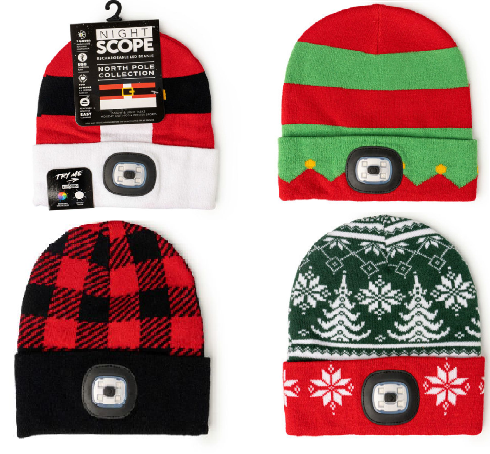 Night Scout - North Pole Collection Rechargeable LED Toque ...