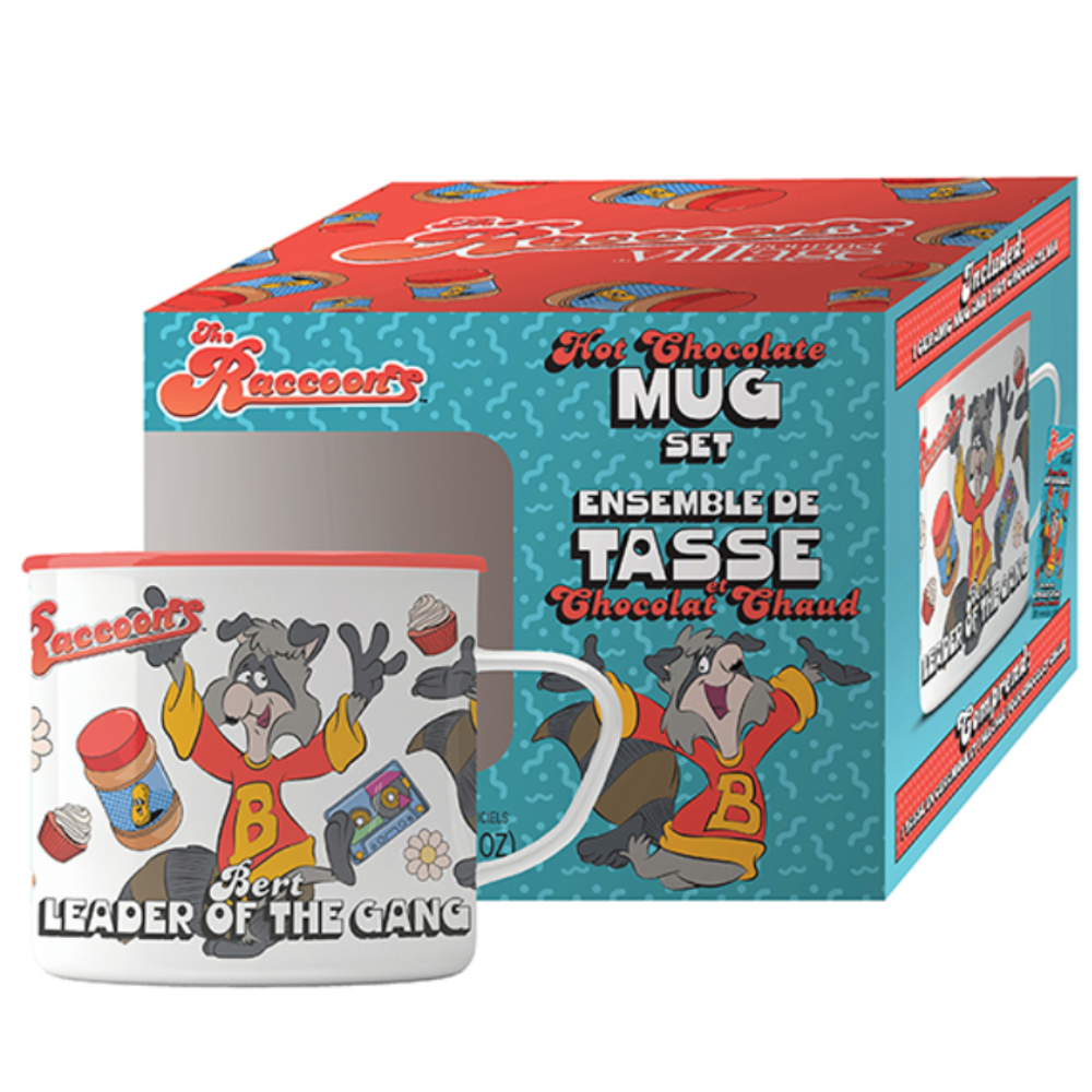Raccoons “Bert” Mug Set Canada | RetroFestive.ca