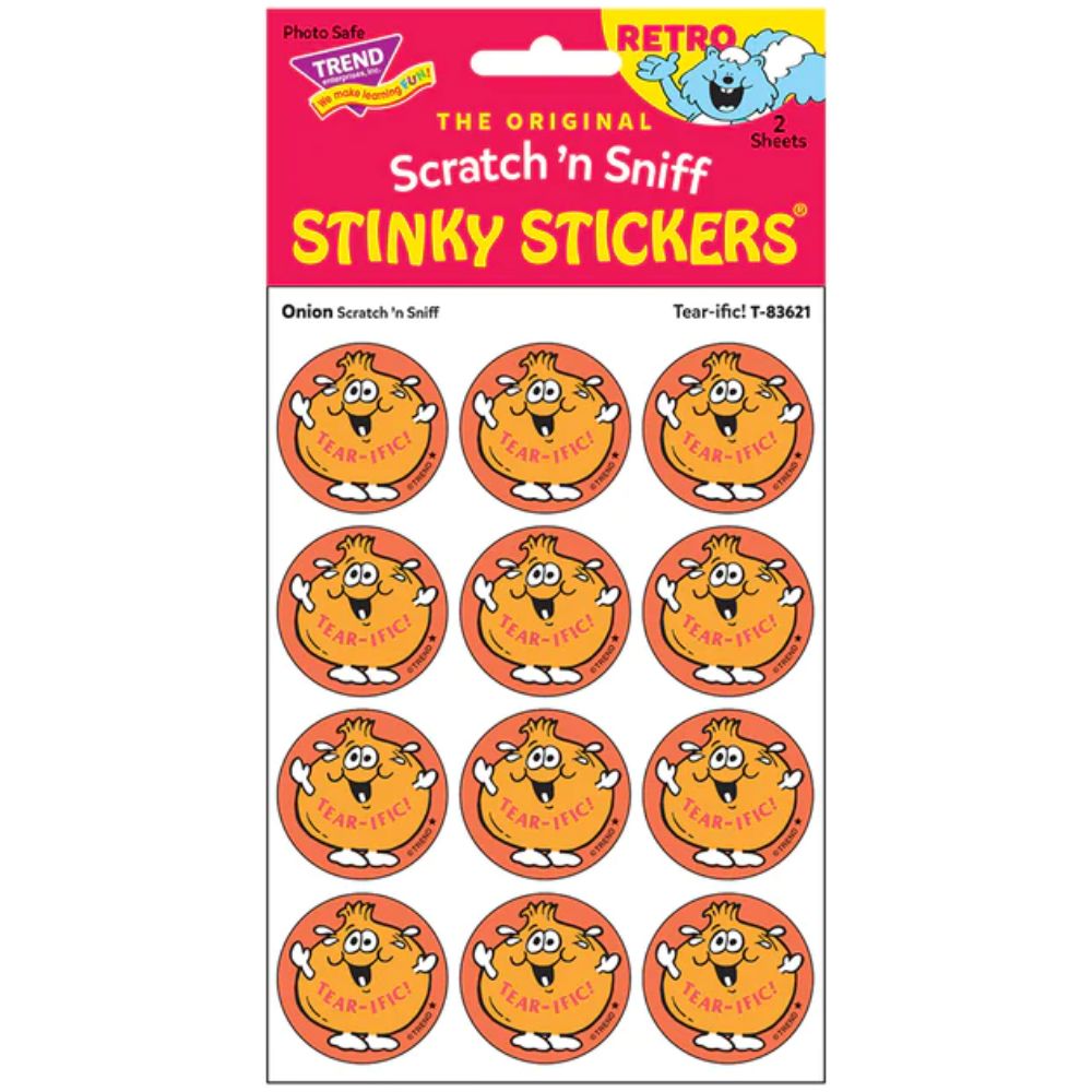 Tear-ific! - Onion Scent Retro Scratch 'n Sniff Stinky Stickers ...