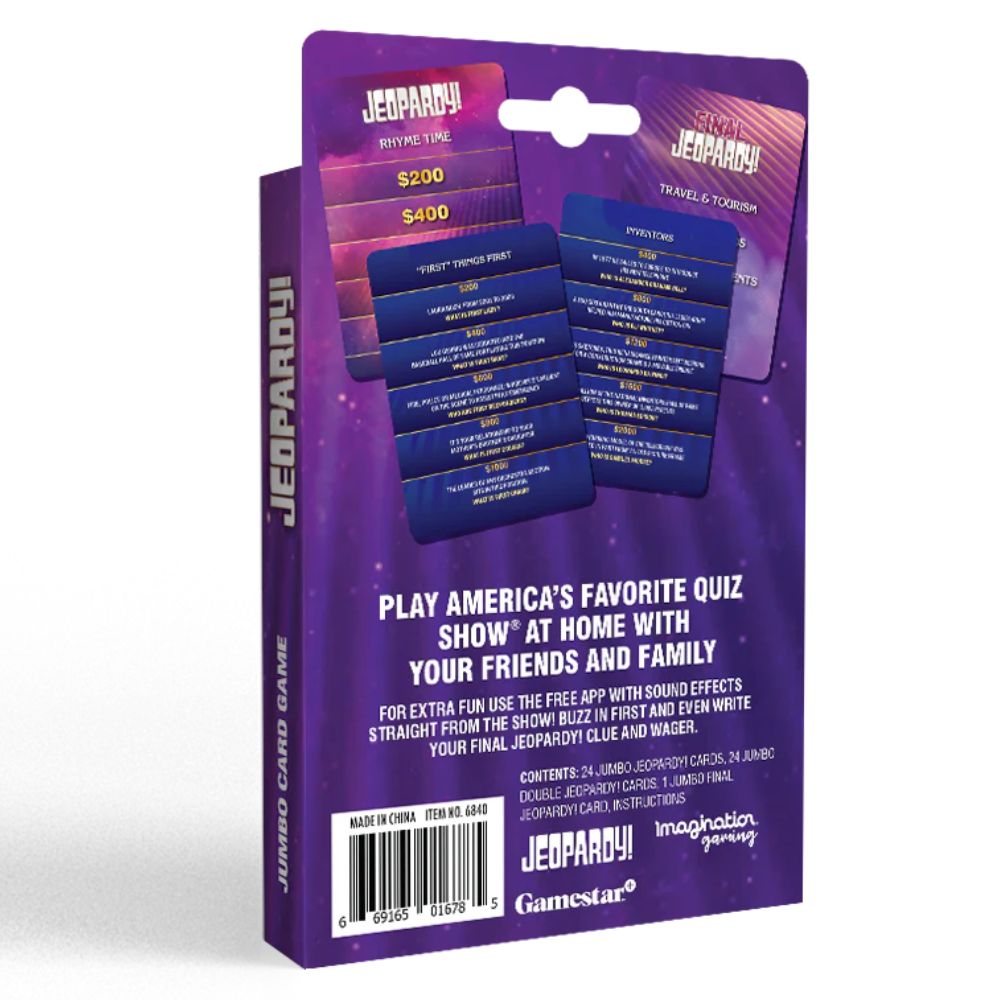 Jeopardy - Jumbo Card Game - RetroFestive.ca