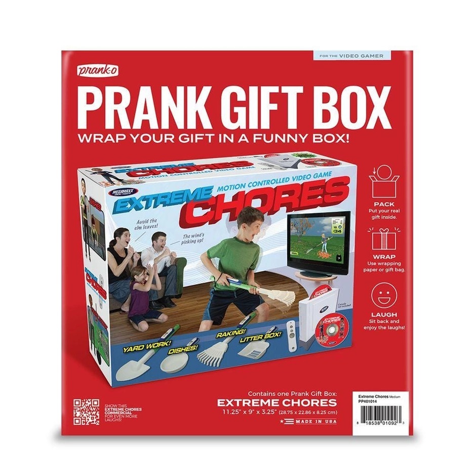 Extreme Chores Large Prank Gift Box - RetroFestive.ca