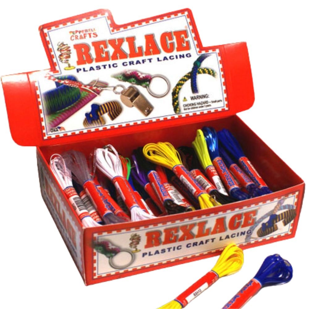 Rexlace Plastic Craft Lacing - 15 Foot Bundle - RetroFestive.ca