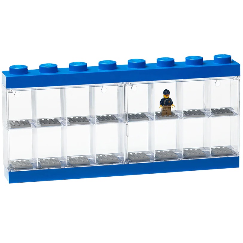 LEGO 16 Minifigure Display Case - Blue - RetroFestive.ca
