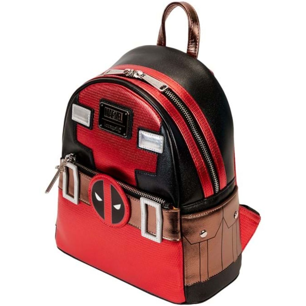 Marvel Deadpool Metallic Cosplay Backpack by Loungefly - RetroFestive.ca